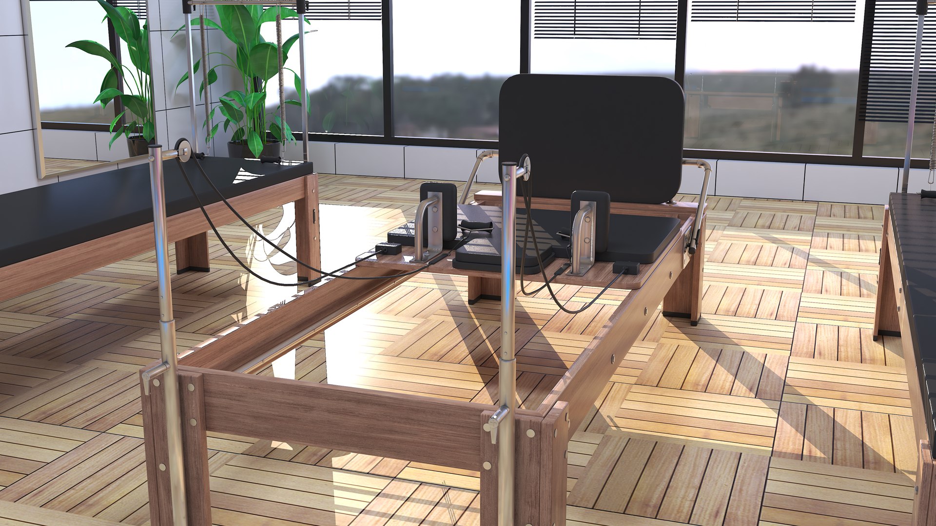 Pilates Reformer Studio Interior Model 3D Model - TurboSquid 2220725