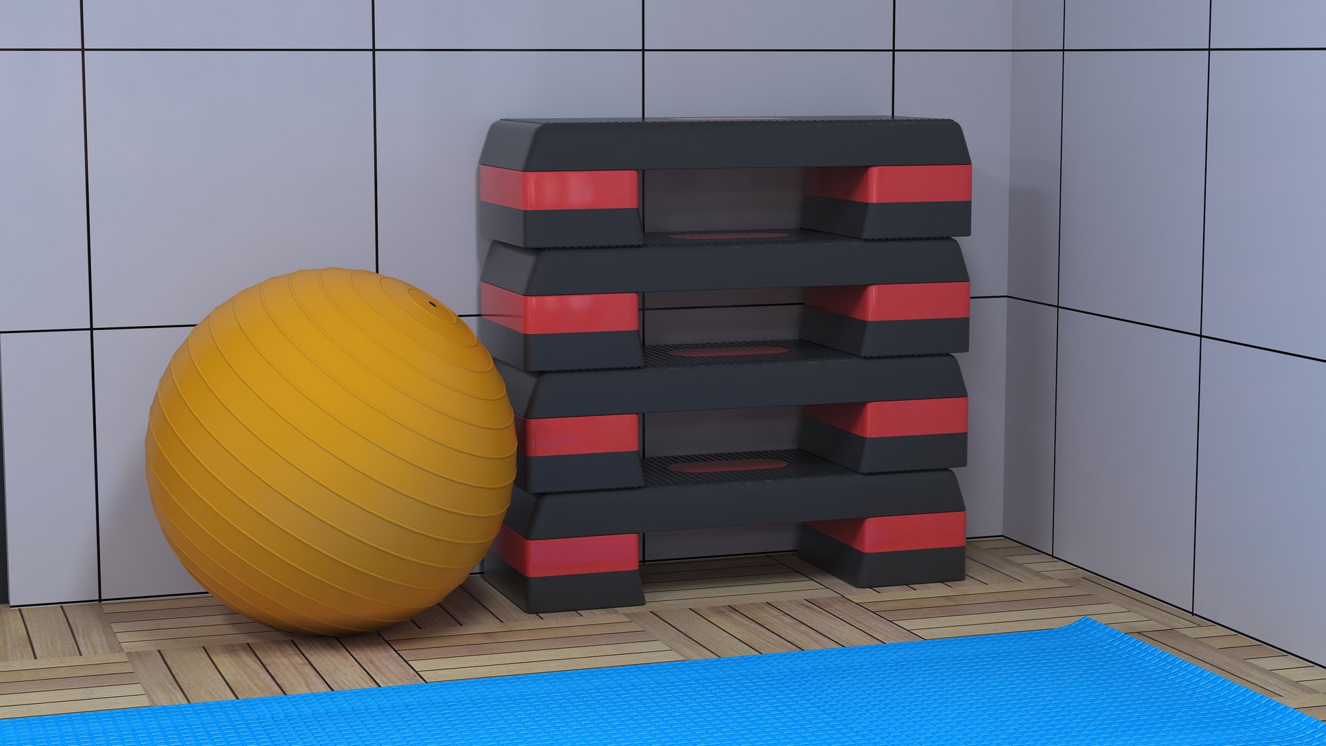 Pilates Reformer Studio Interior Model 3D Model - TurboSquid 2220725