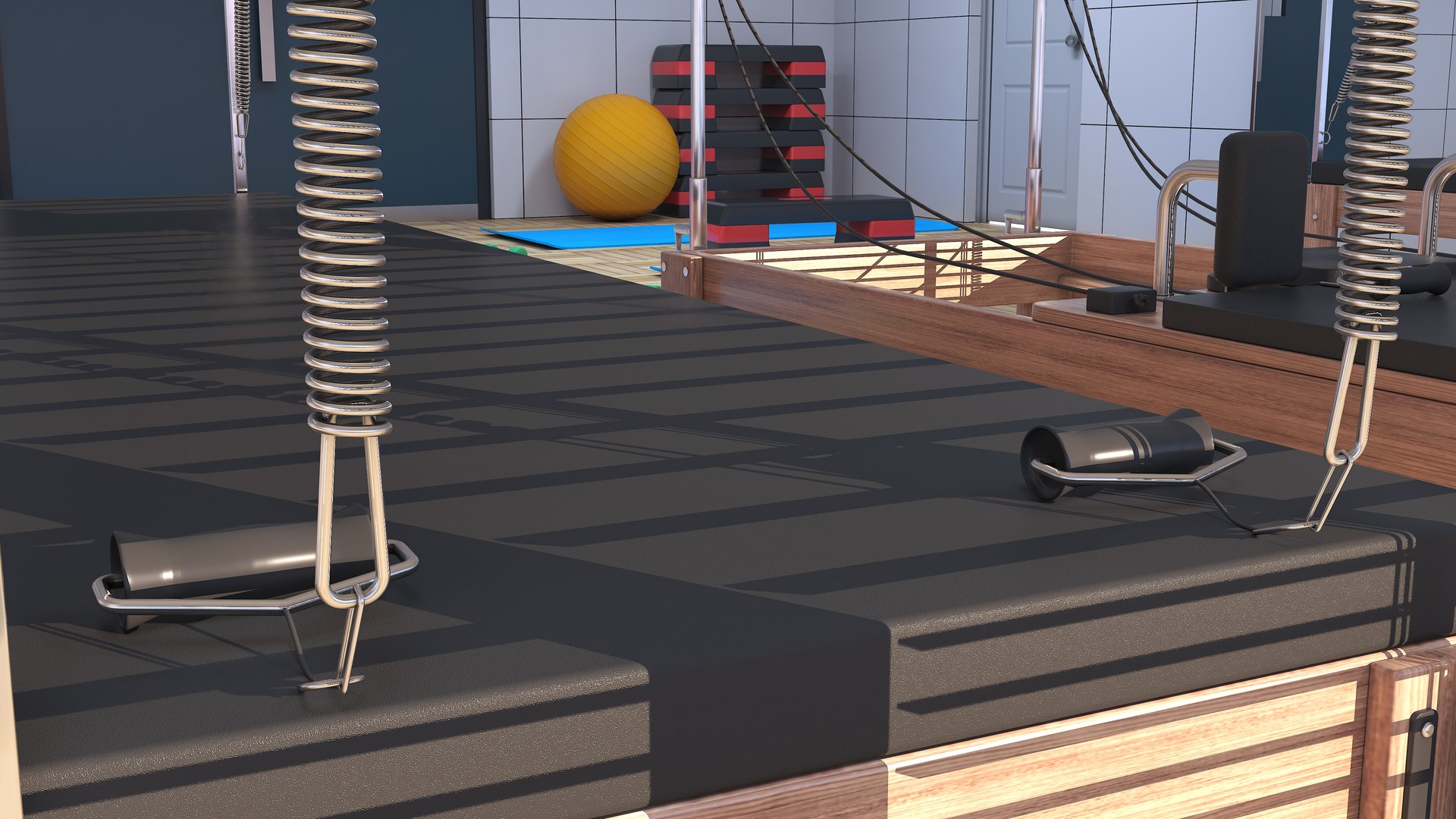 Pilates Reformer Studio Interior Model 3D Model - TurboSquid 2220725