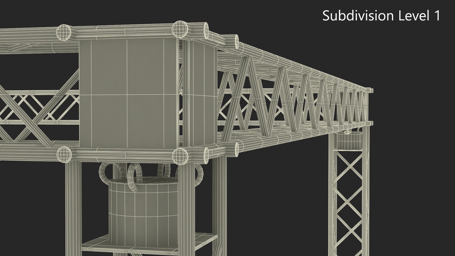 Truss Structure Stage 3D Model - TurboSquid 2296430