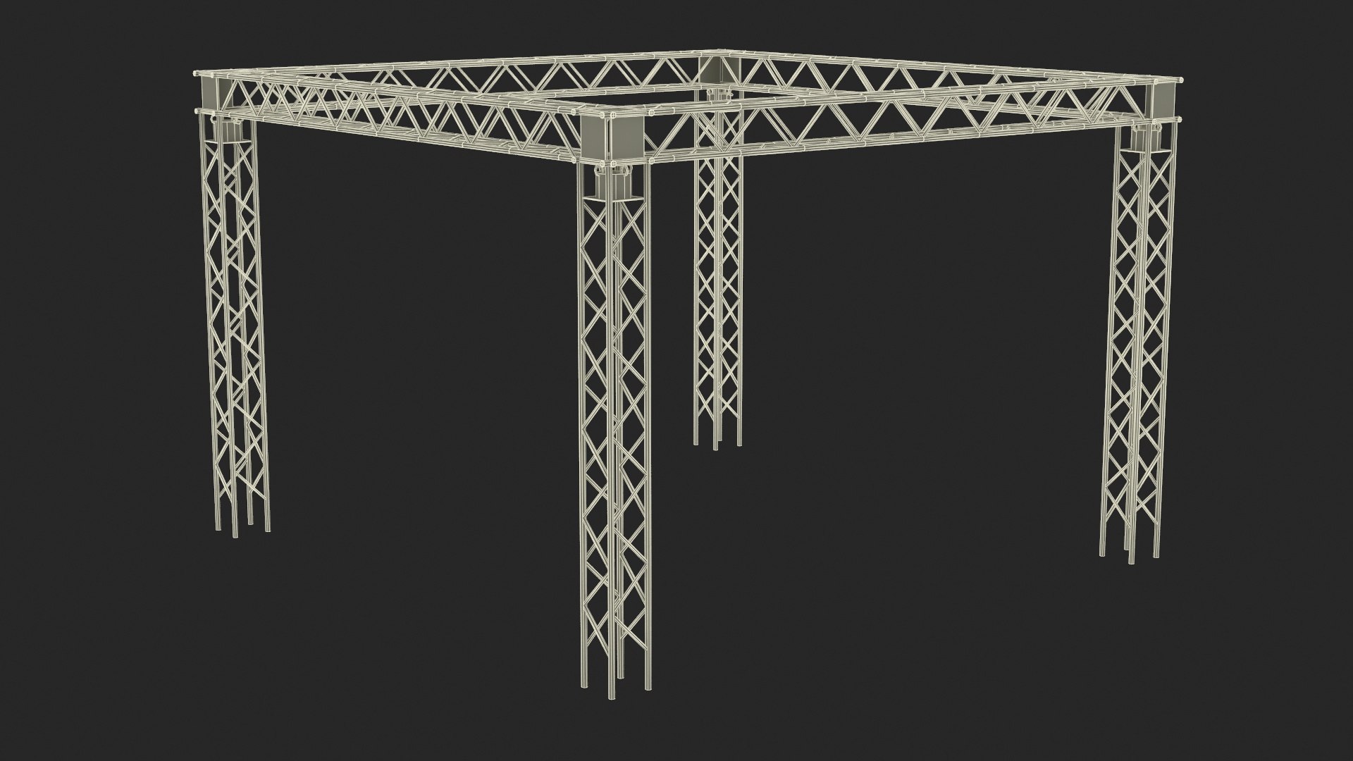 Truss Structure Stage 3D Model - TurboSquid 2296430