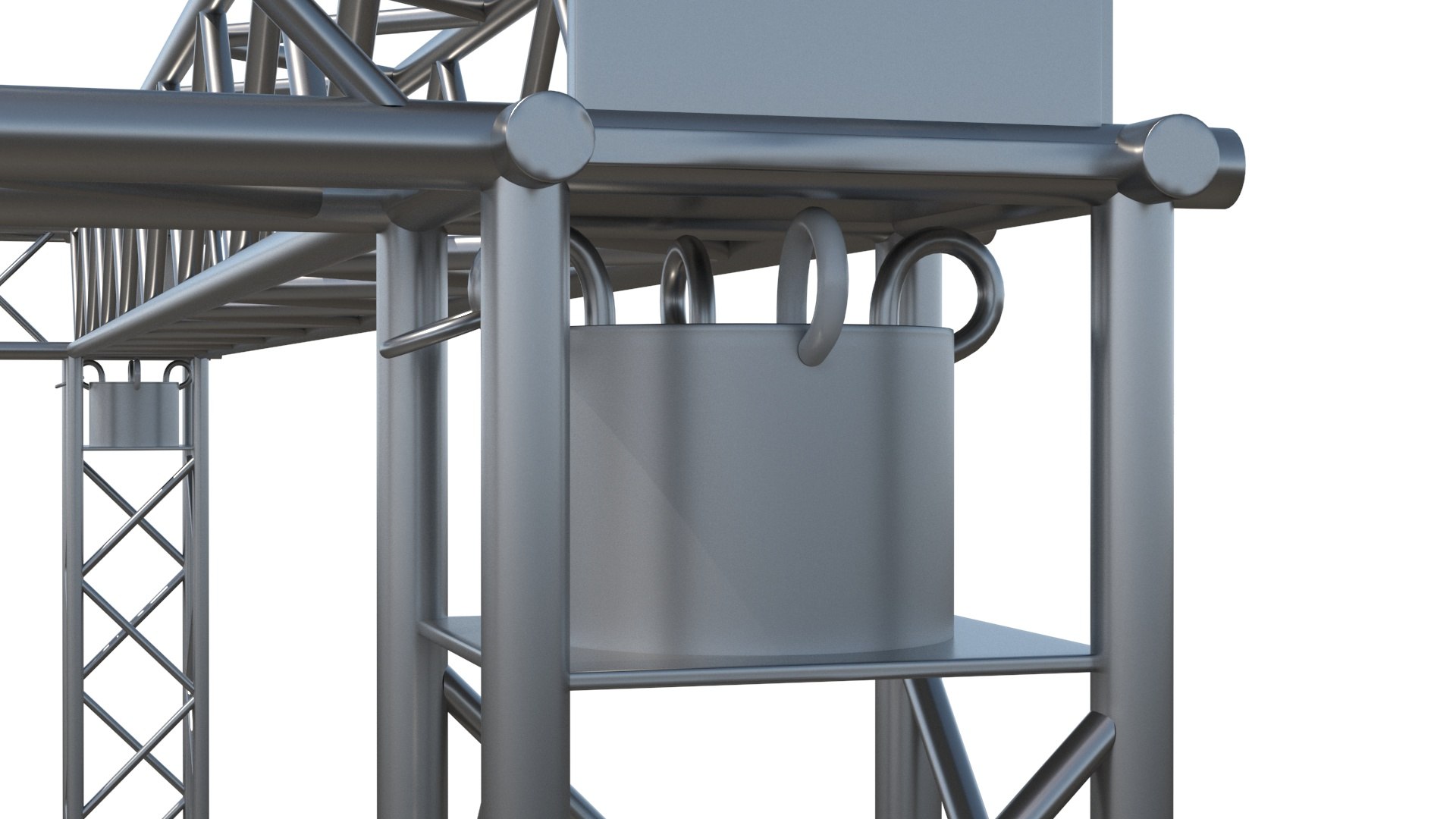 Truss Structure Stage 3D Model - TurboSquid 2296430