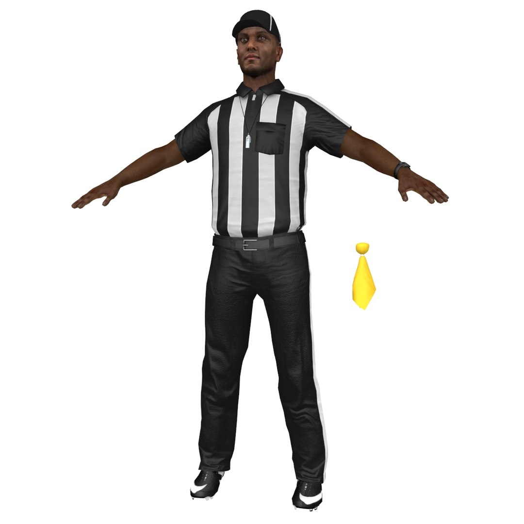 3D Rigged Football Referee - TurboSquid 1301174