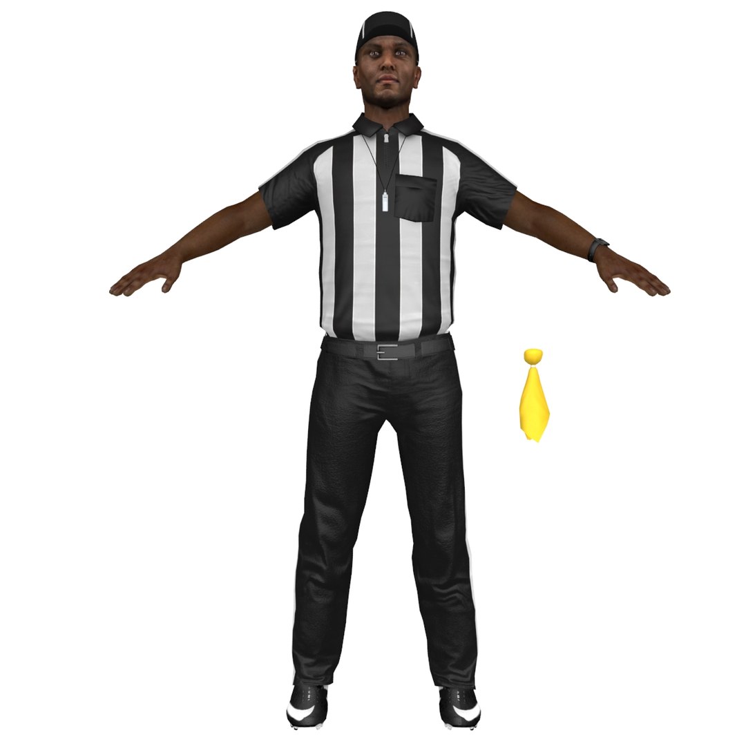3D Rigged Football Referee - TurboSquid 1301174