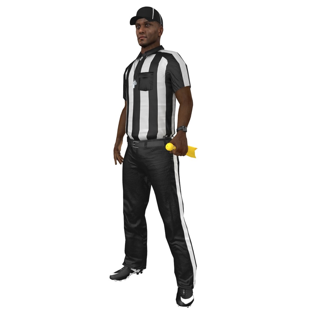 3D Rigged Football Referee - TurboSquid 1301174