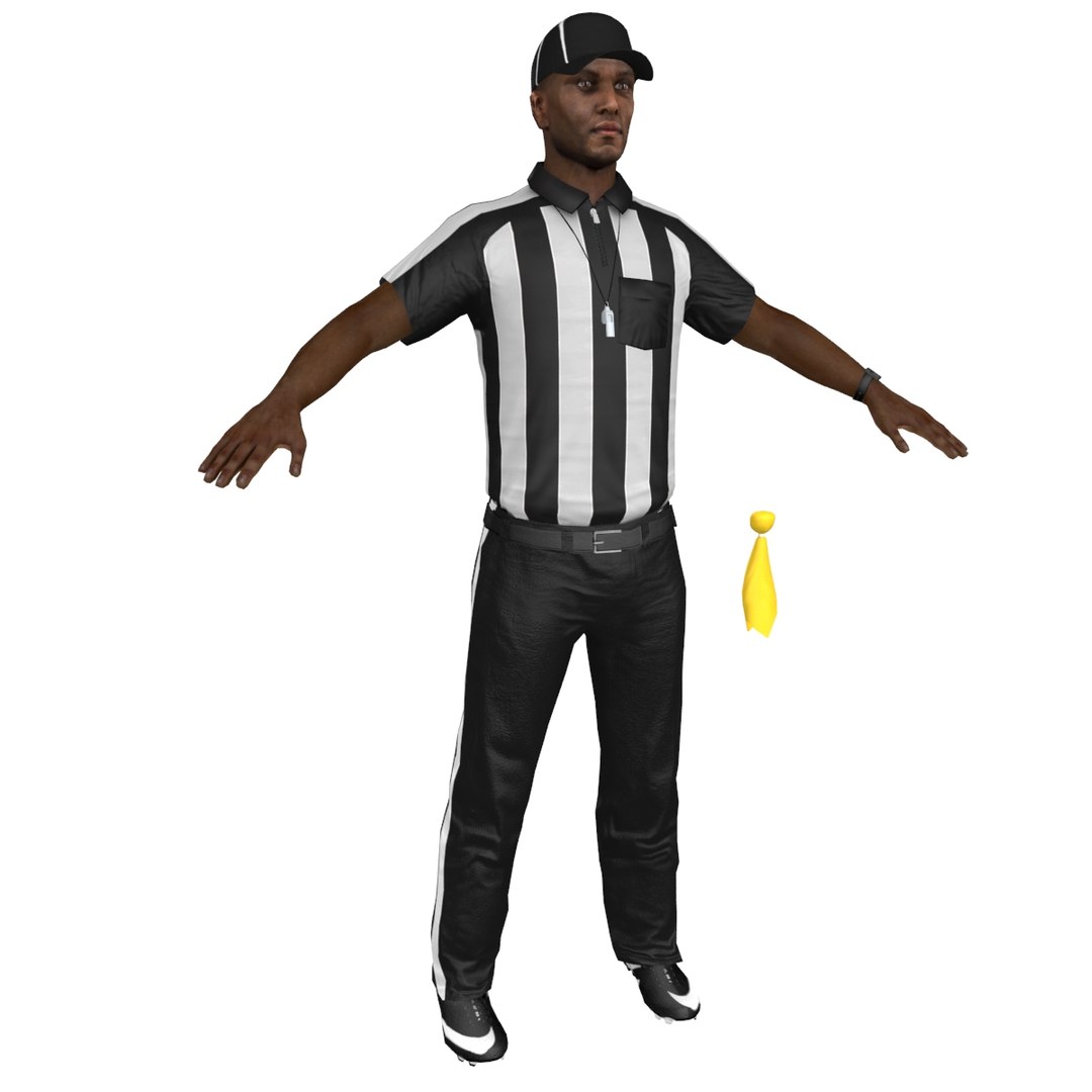 3D Rigged Football Referee - TurboSquid 1301174