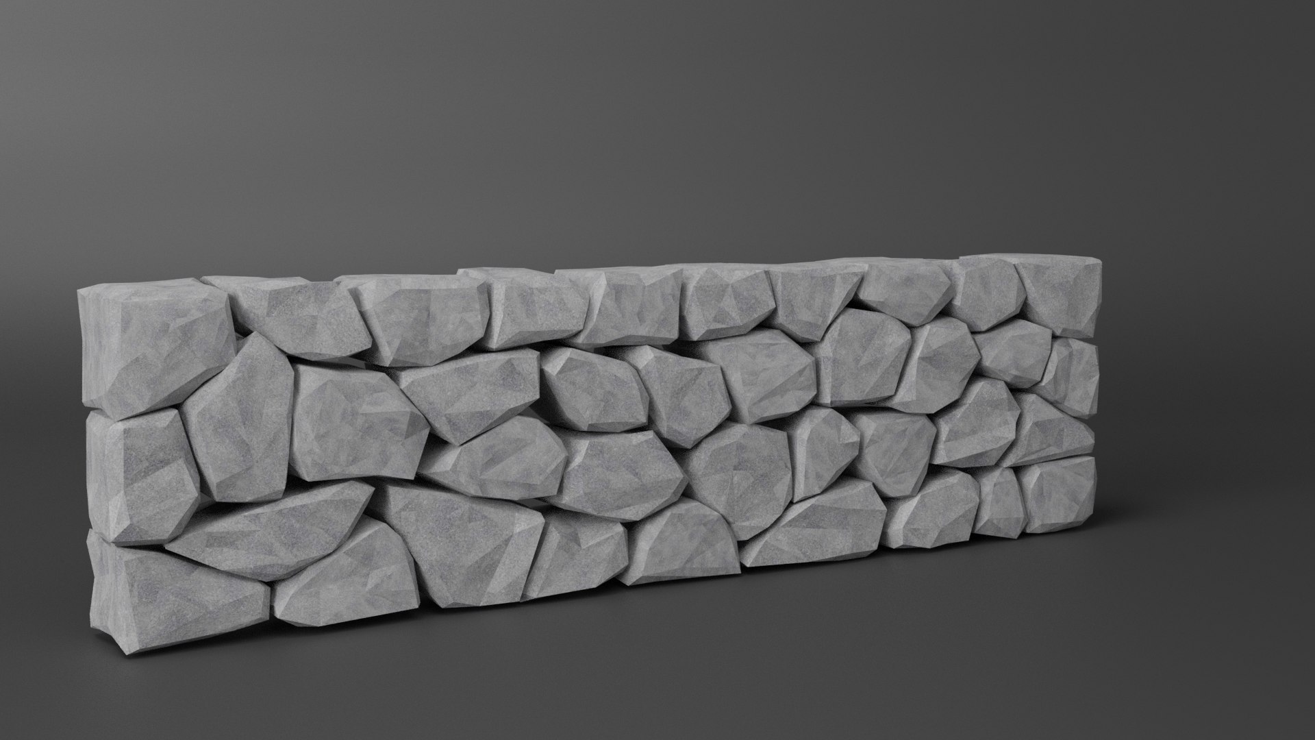 3D Stone Wall - TurboSquid 2138058