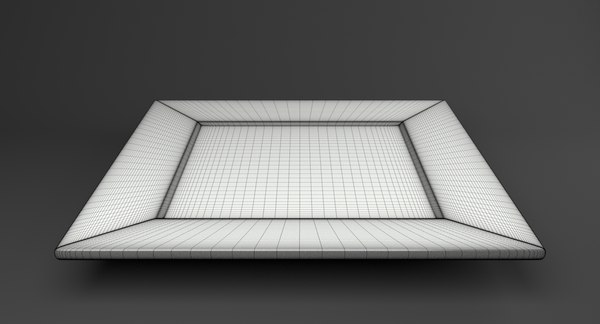 Free 3D plate square ceramic model - TurboSquid 1332712