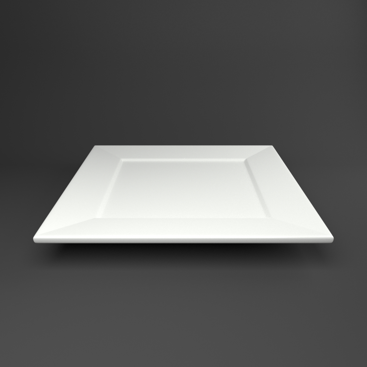 Free 3D plate square ceramic model - TurboSquid 1332712