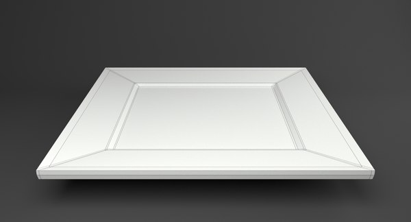 Free 3D plate square ceramic model - TurboSquid 1332712