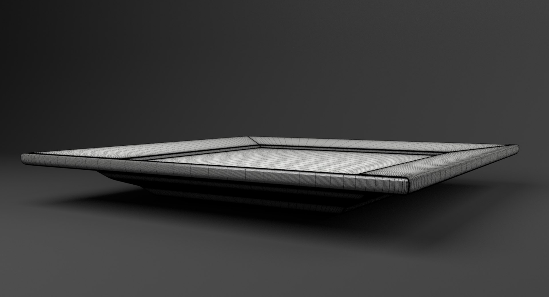 Free 3D plate square ceramic model - TurboSquid 1332712