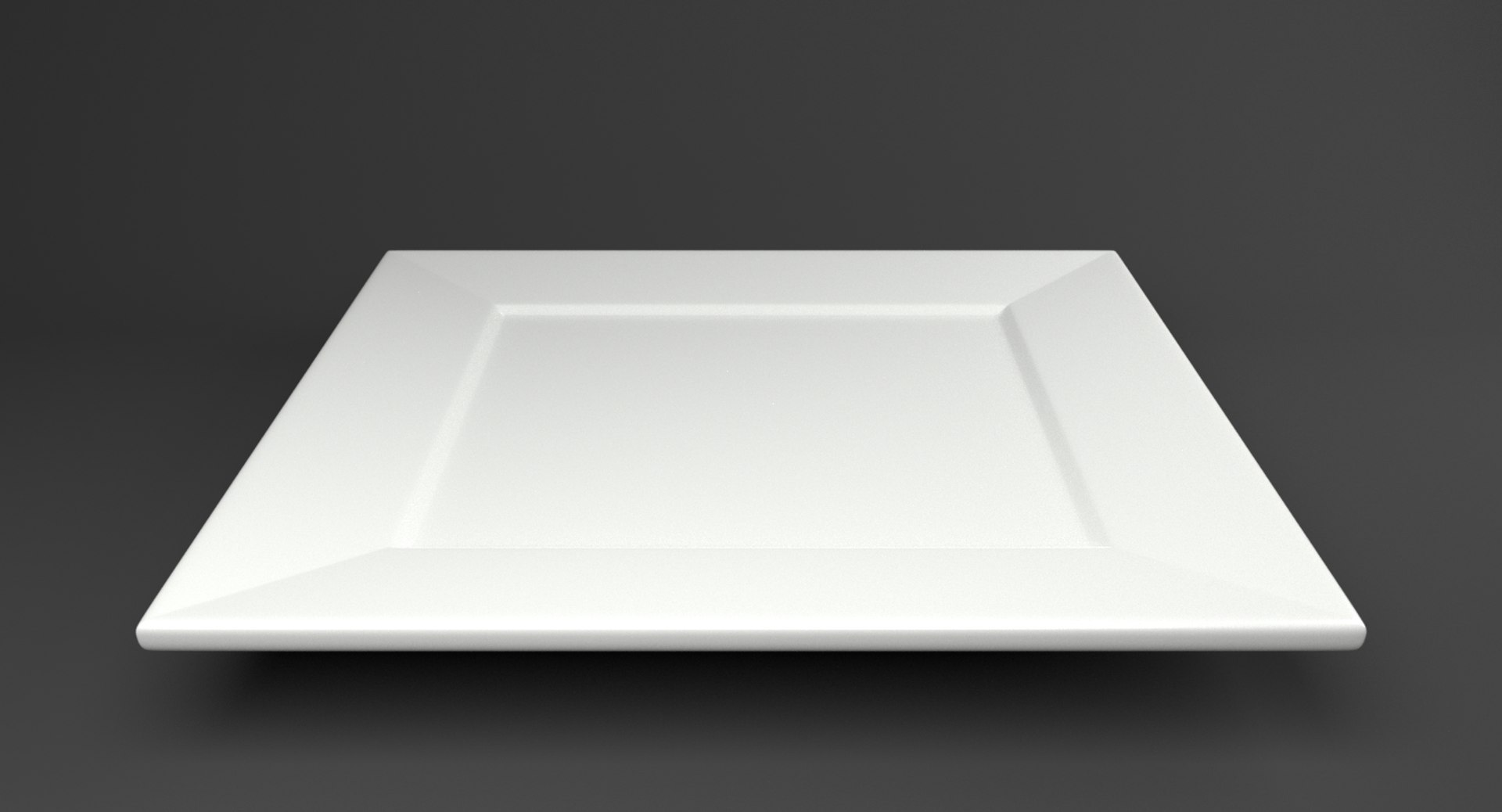 Free 3D plate square ceramic model - TurboSquid 1332712