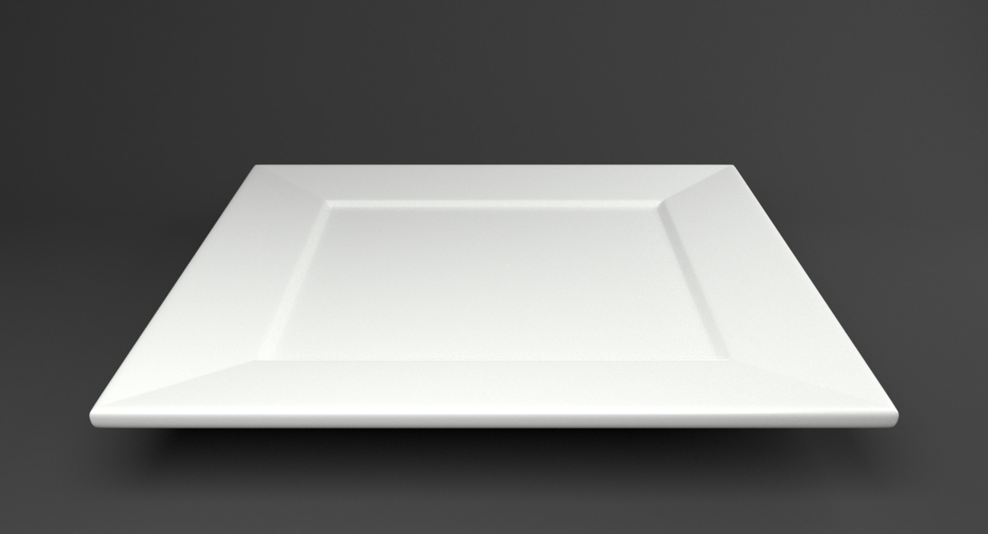 Free 3D plate square ceramic model - TurboSquid 1332712
