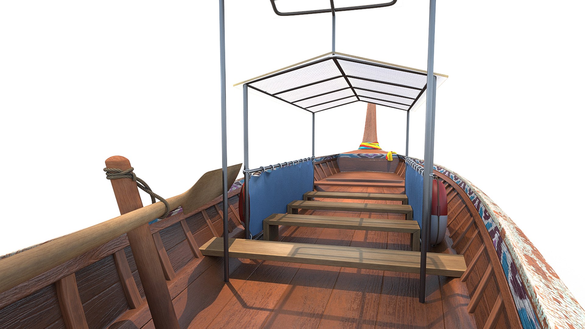 Traditional Boat Model - TurboSquid 2083366