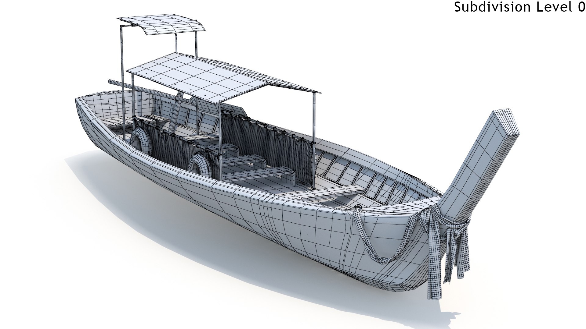 Traditional Boat Model - TurboSquid 2083366