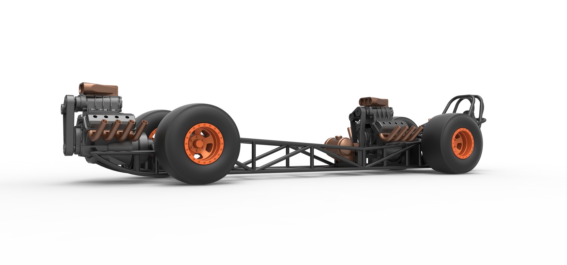 3D Diecast Front Engine AWD Dragster Scale 1 To 25 - TurboSquid 2015192