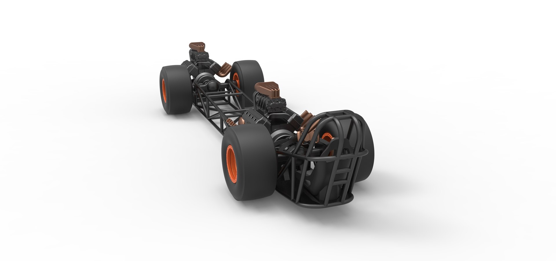3D Diecast Front Engine AWD Dragster Scale 1 To 25 - TurboSquid 2015192