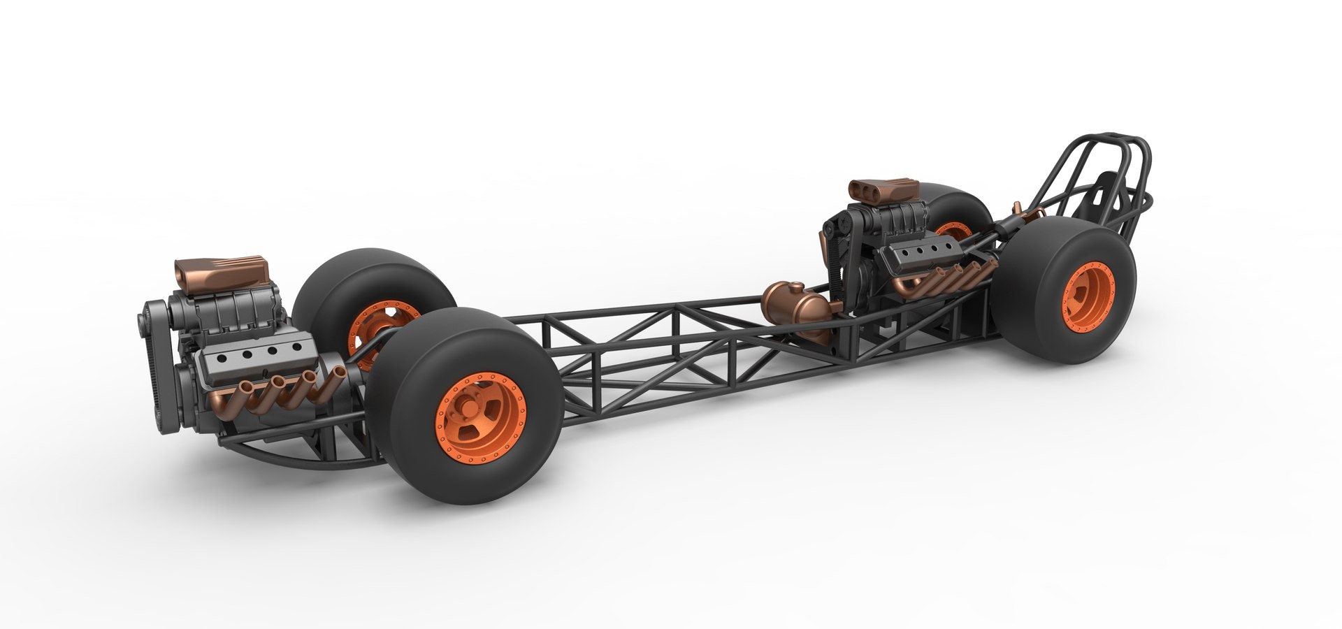 3D Diecast Front Engine AWD Dragster Scale 1 To 25 - TurboSquid 2015192