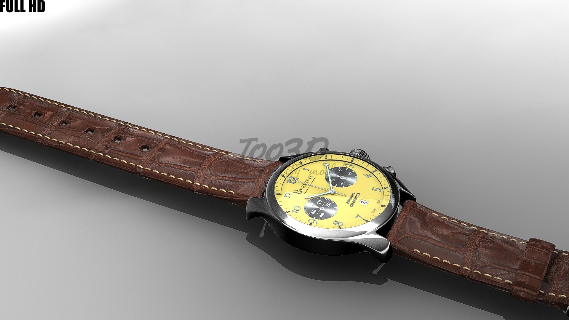 luxury watch obj