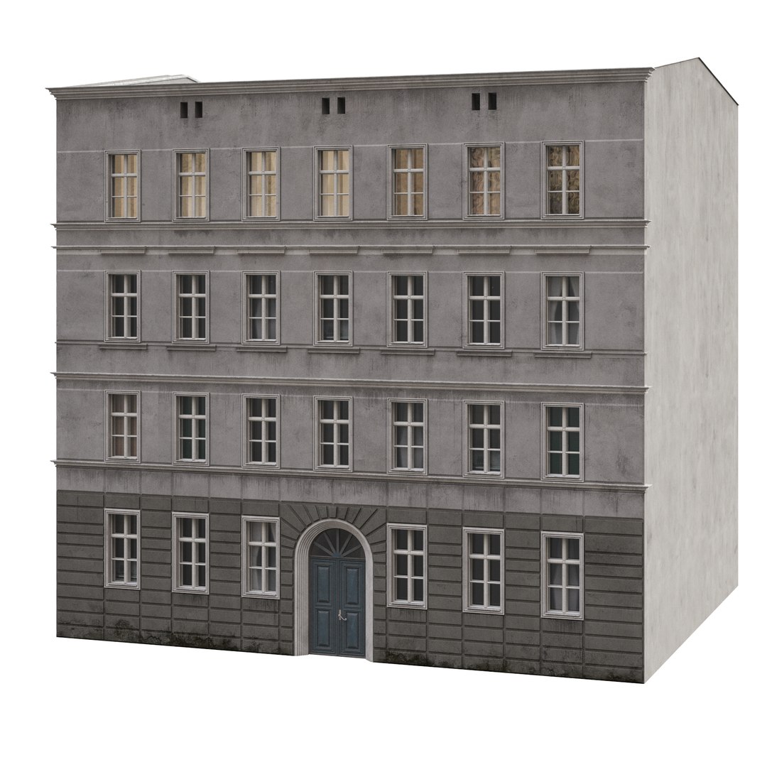 3D Model Tenement House Facade - TurboSquid 1394905