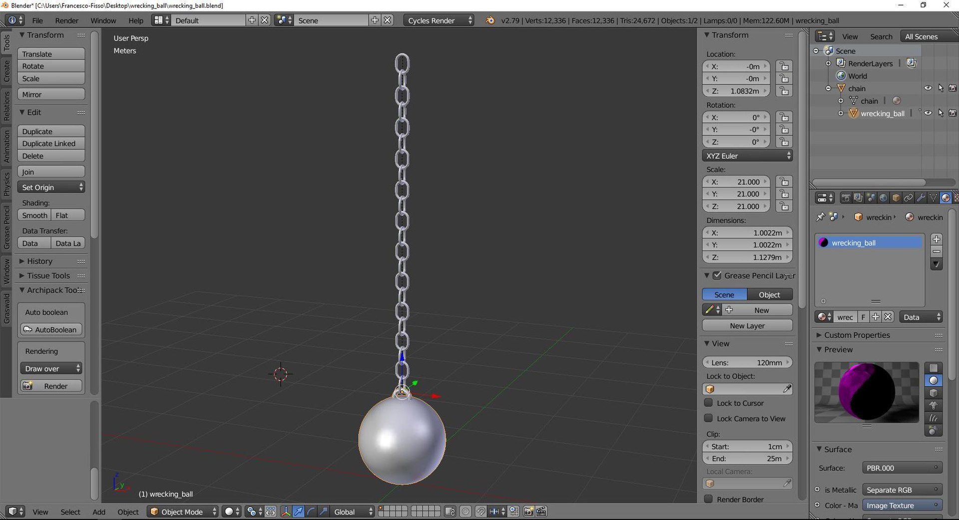Wrecking Ball 3D Model - TurboSquid 1406555