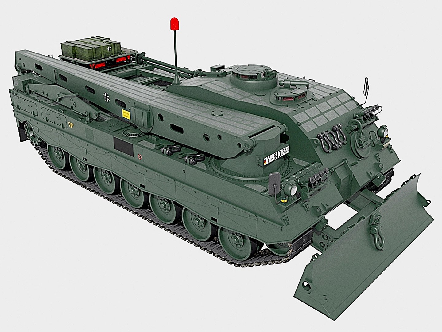 3D Leopard 2 Bergepanzer 3 Buffel ARV Ultra Detailed Bysanders 3D ...