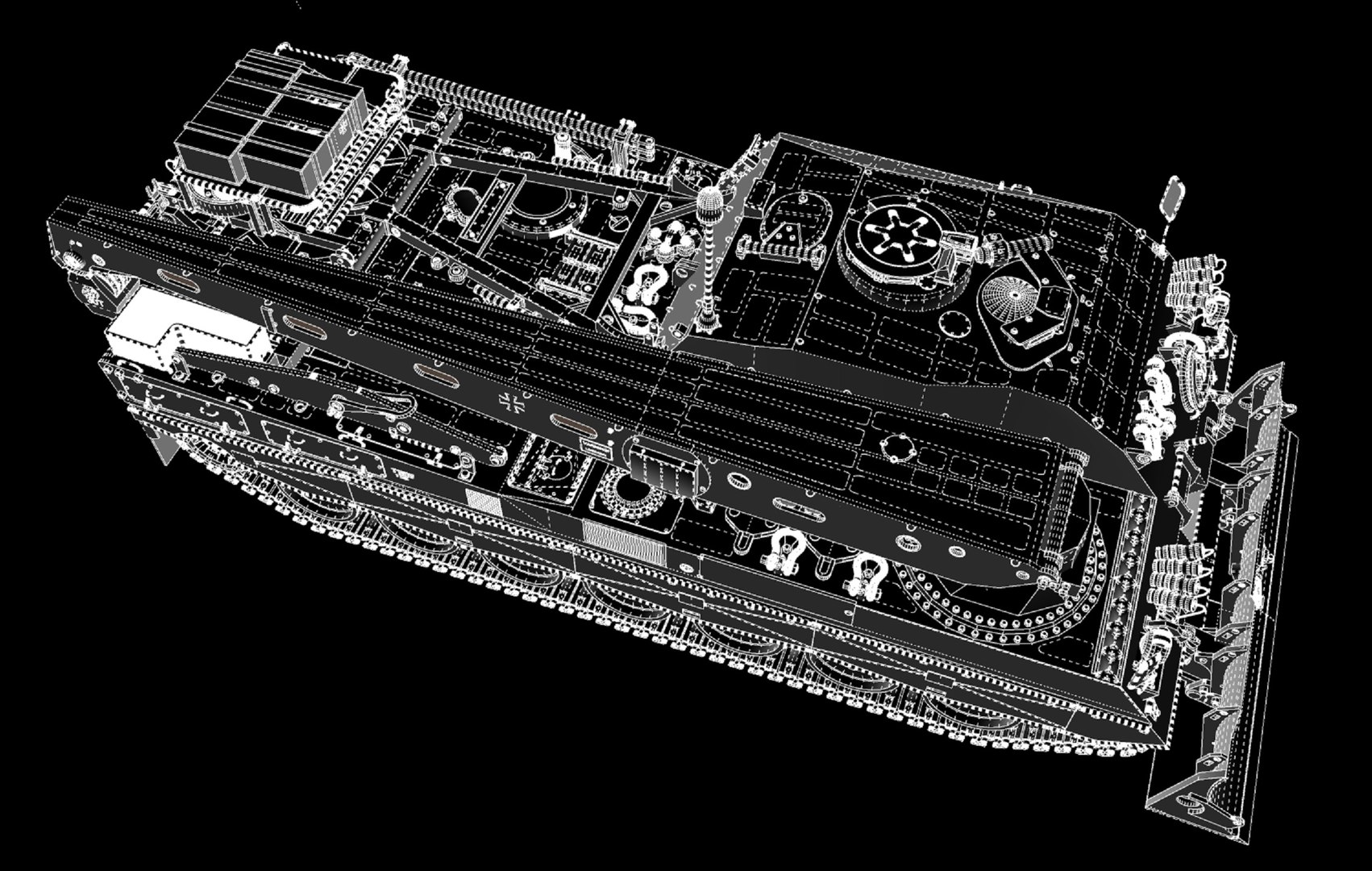 3D Leopard 2 Bergepanzer 3 Buffel ARV Ultra Detailed Bysanders 3D ...