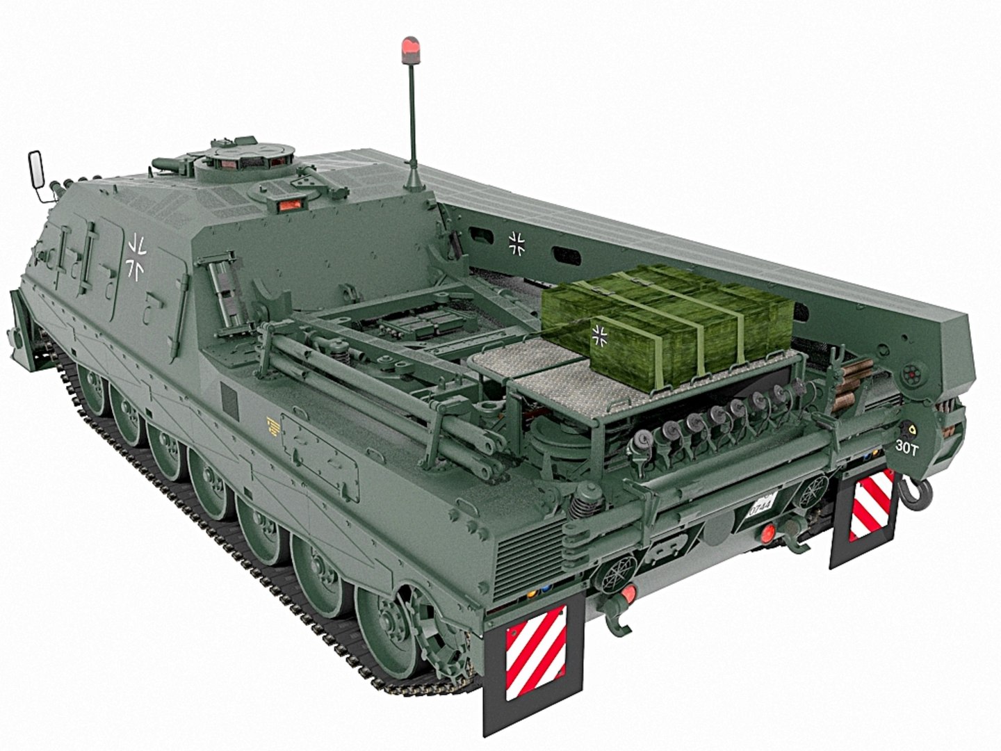 3D Leopard 2 Bergepanzer 3 Buffel ARV Ultra Detailed Bysanders 3D ...