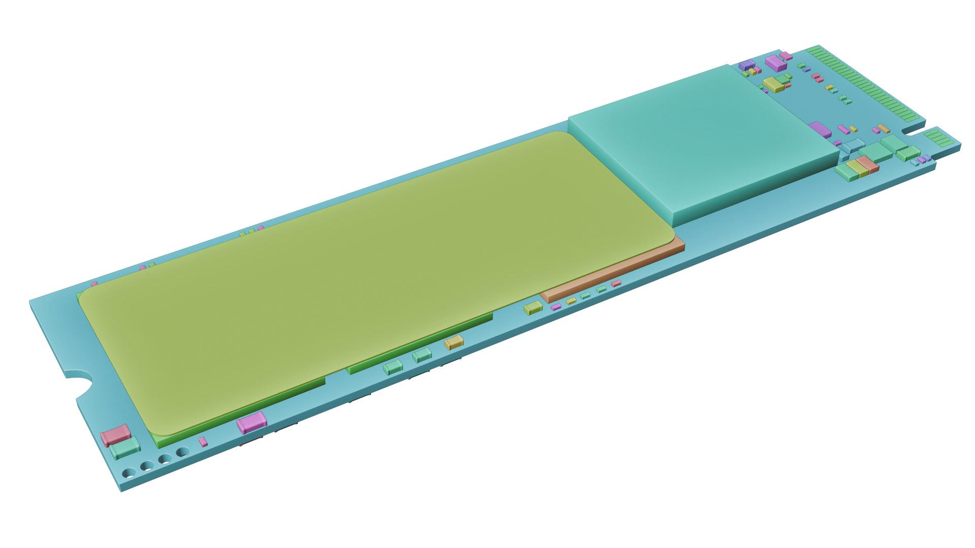 3D HP SSD M2 internal solid state drive model - TurboSquid 1800043