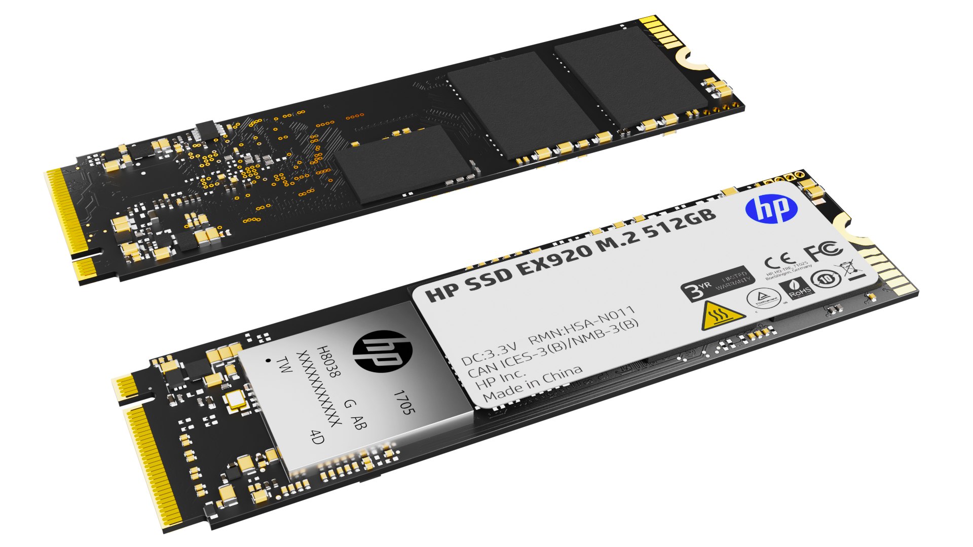 3D HP SSD M2 internal solid state drive model - TurboSquid 1800043