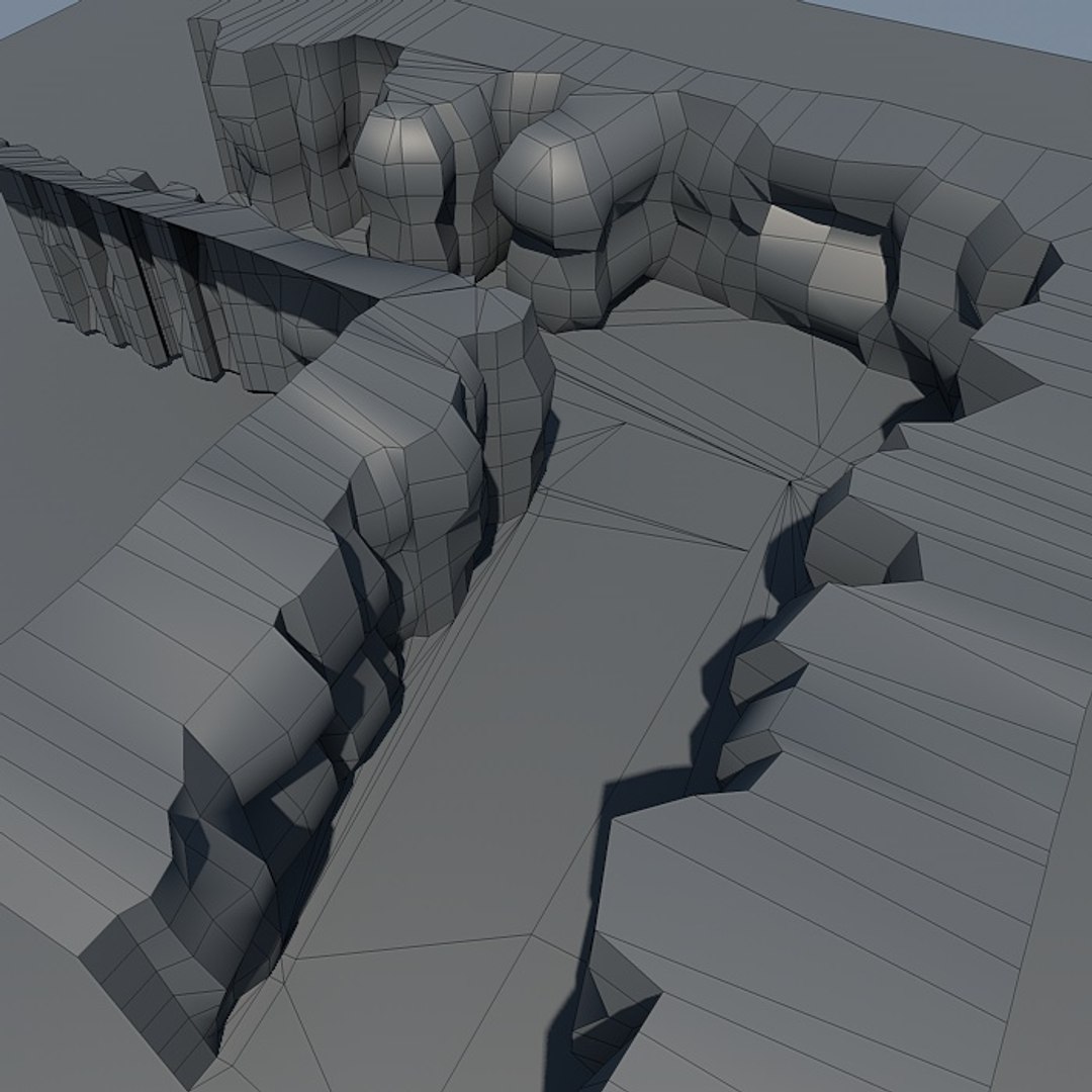 Free Mountain Maps Terrain 3d Model