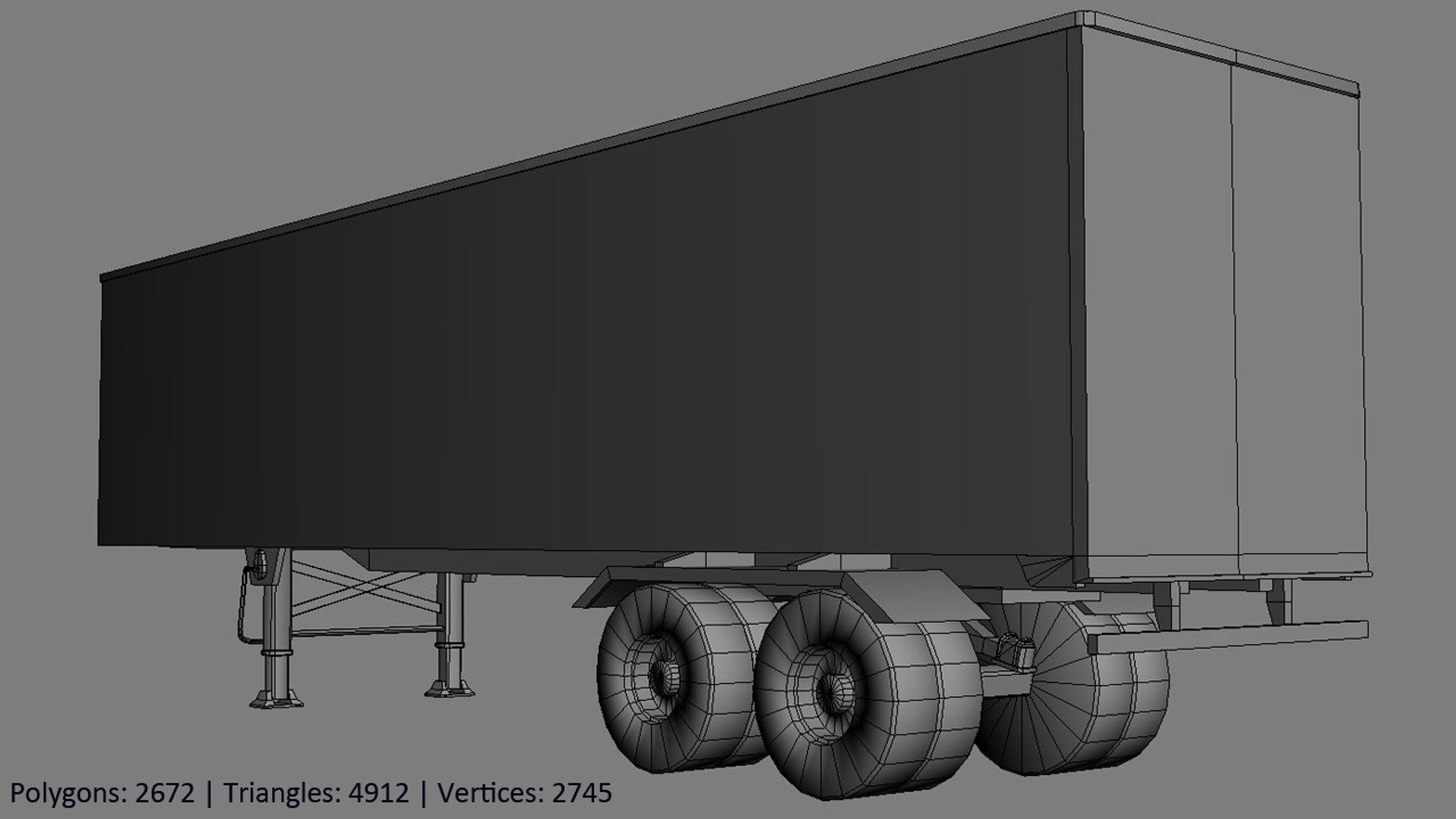 3d Semi Trailer Model