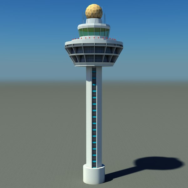 singapore changi airport control tower 3d 3ds