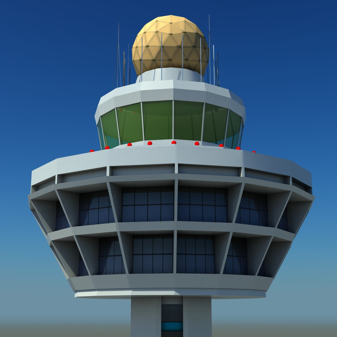 singapore changi airport control tower 3d 3ds