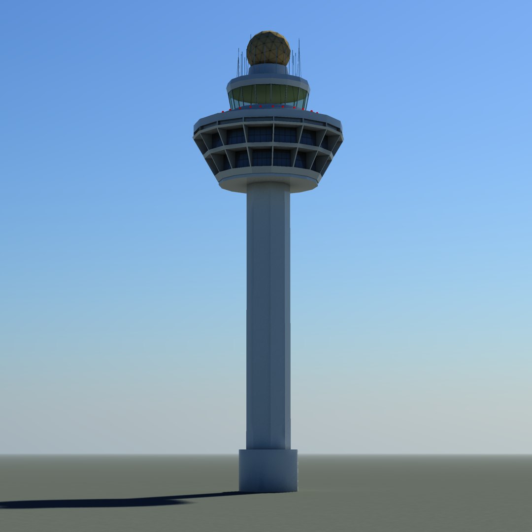 singapore changi airport control tower 3d 3ds