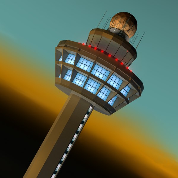 singapore changi airport control tower 3d 3ds