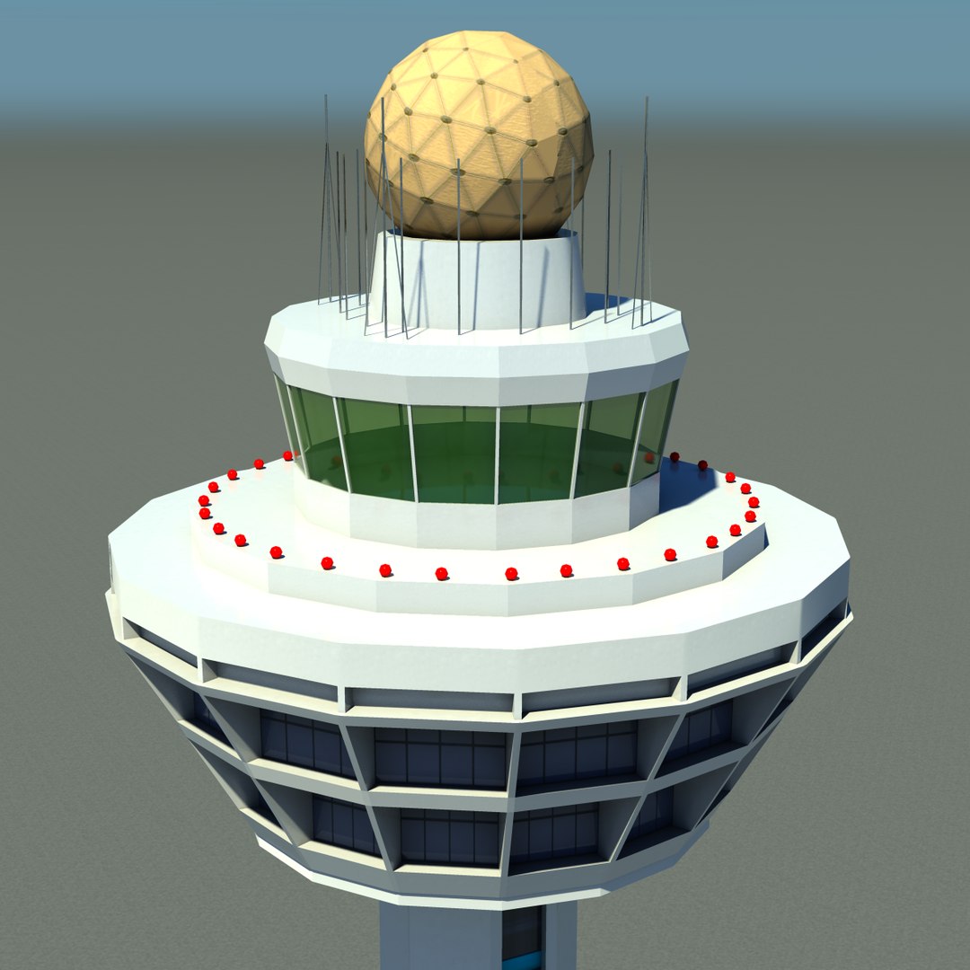 singapore changi airport control tower 3d 3ds