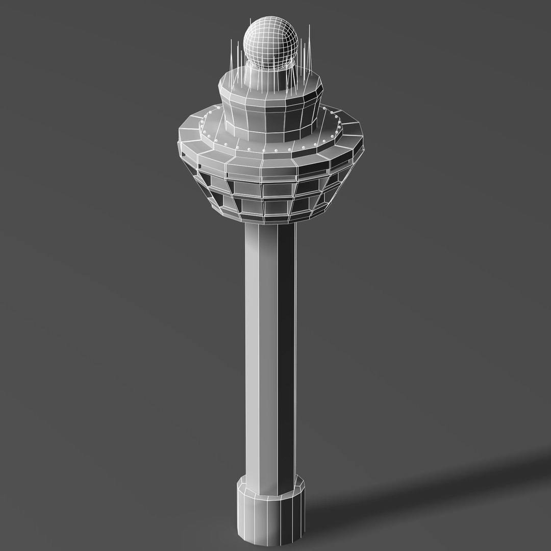 singapore changi airport control tower 3d 3ds