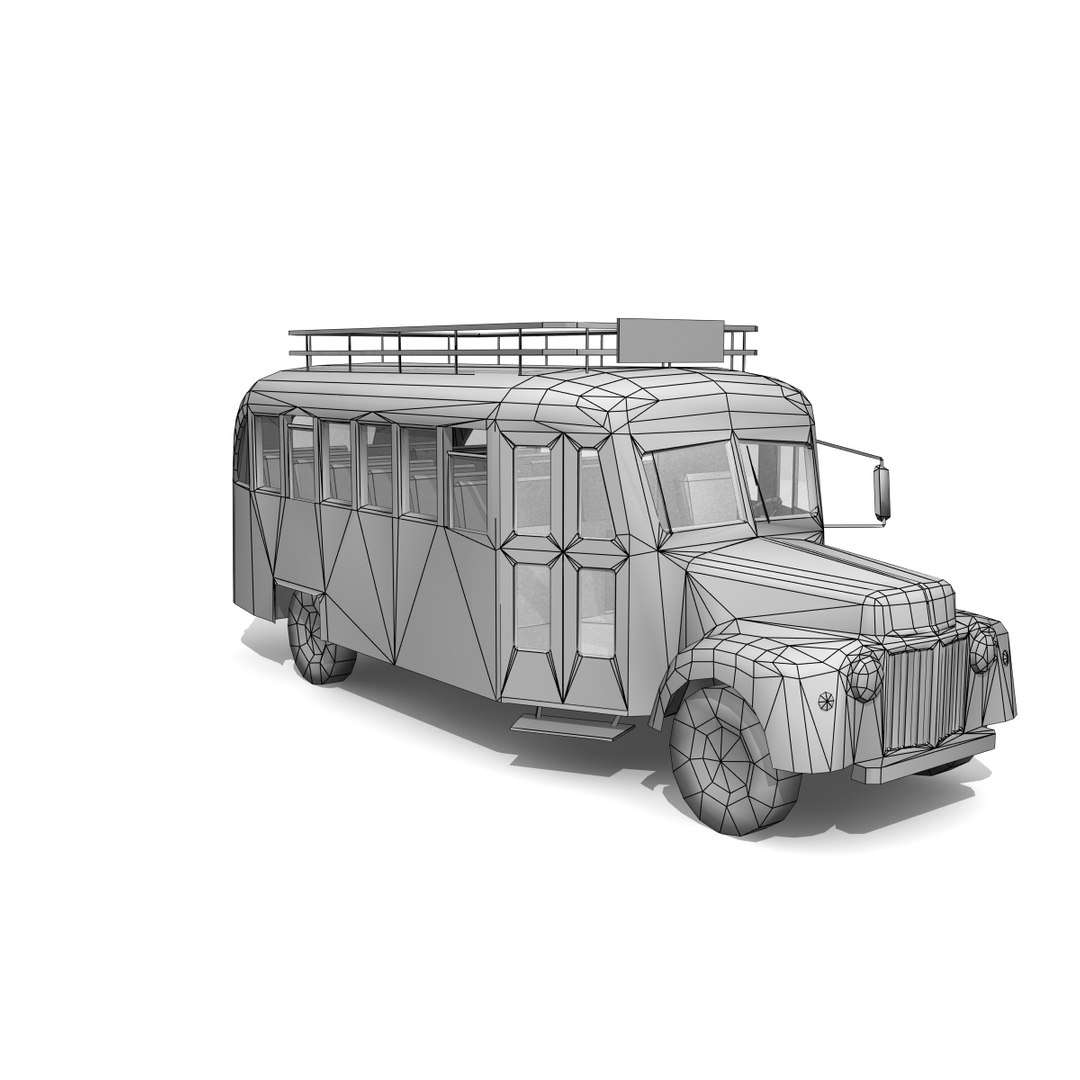 3d Model Bus Vehicle