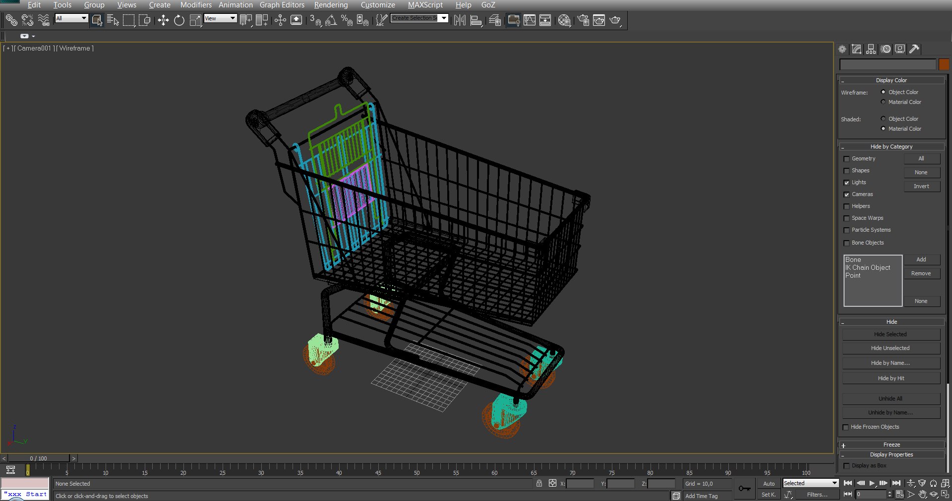 shopping cart 3d model