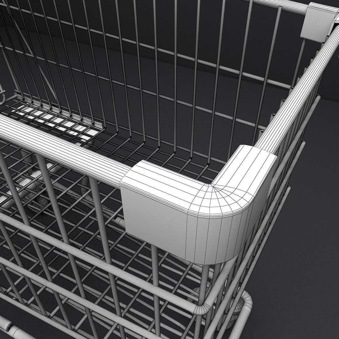shopping cart 3d model