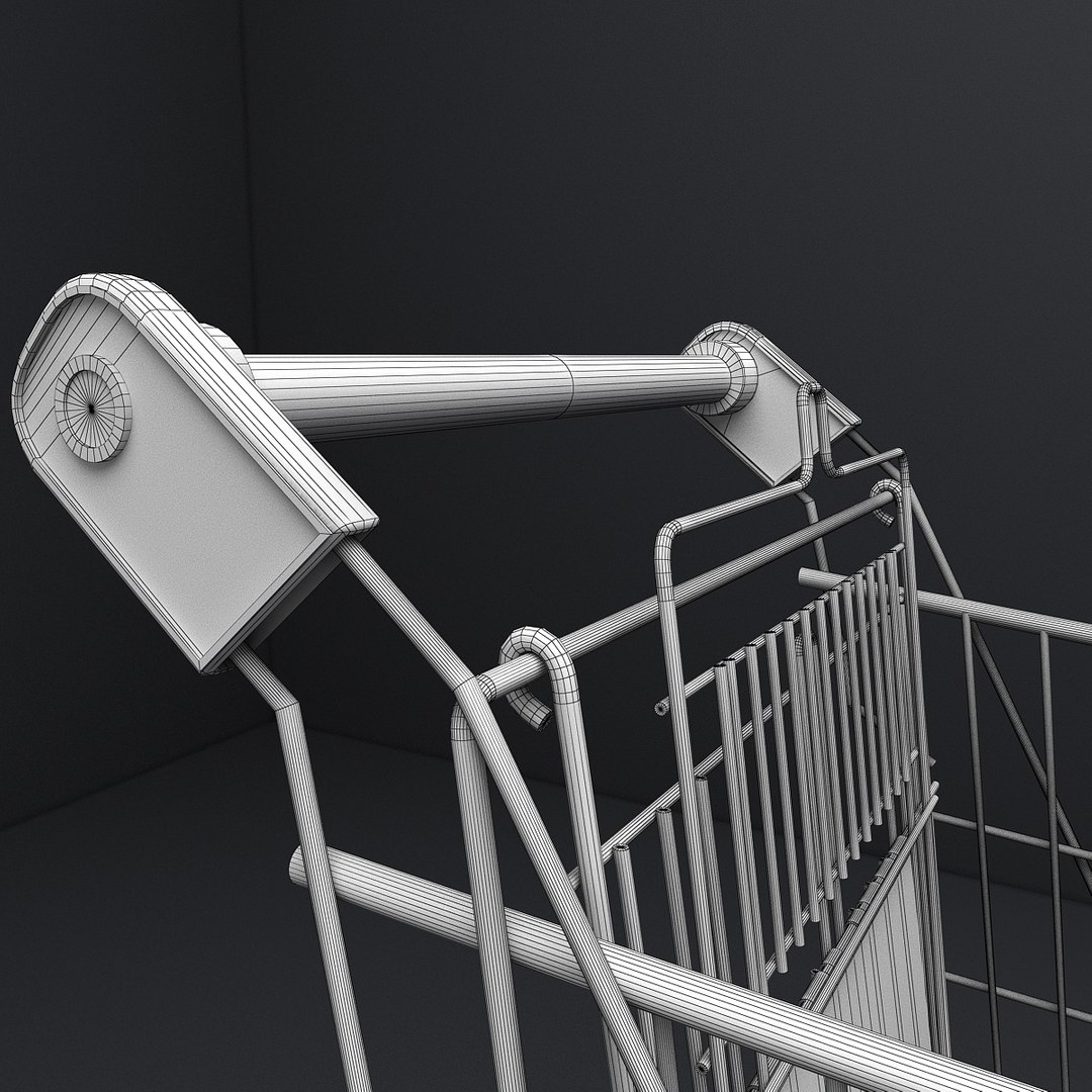 shopping cart 3d model