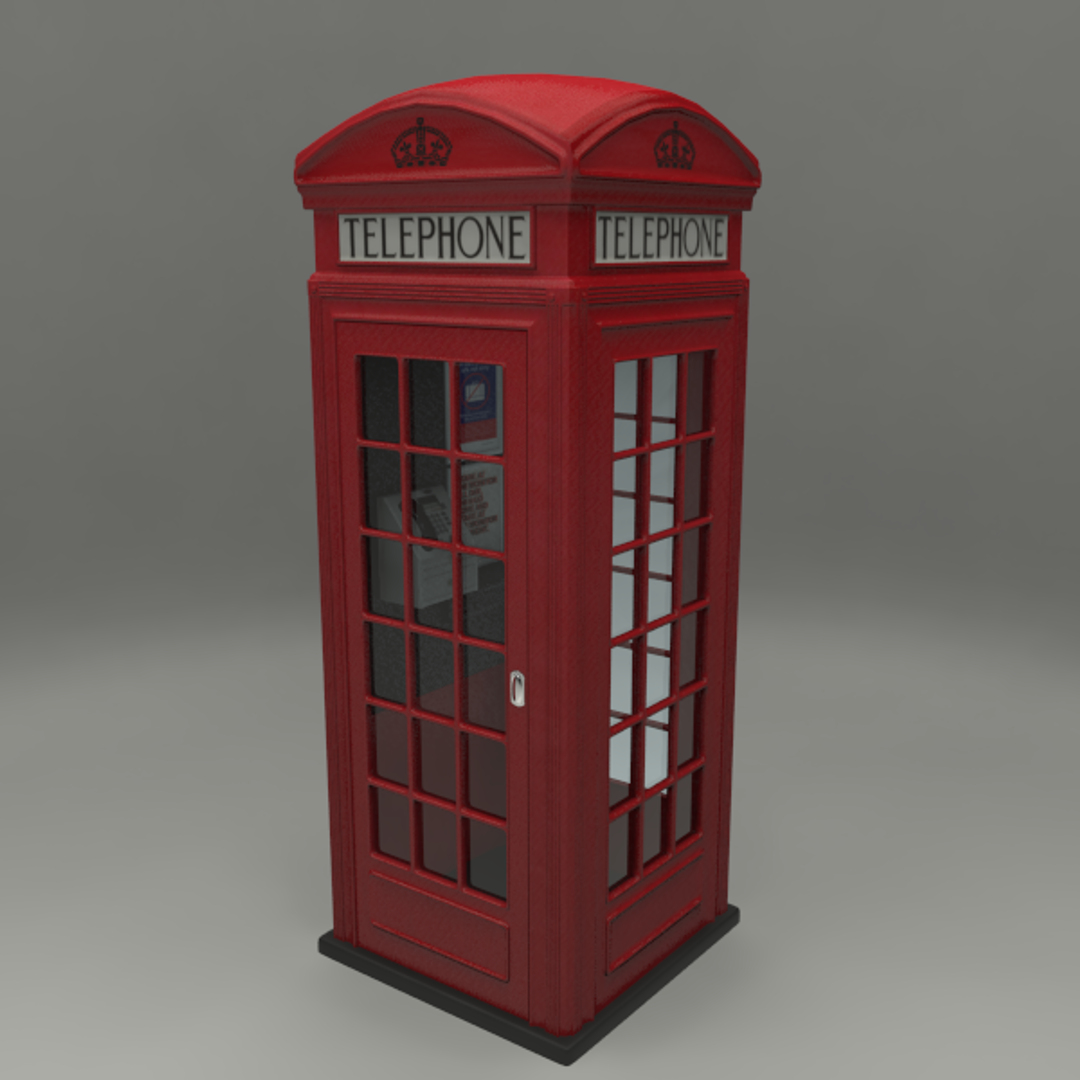 K2 Telephone Box 3d Max
