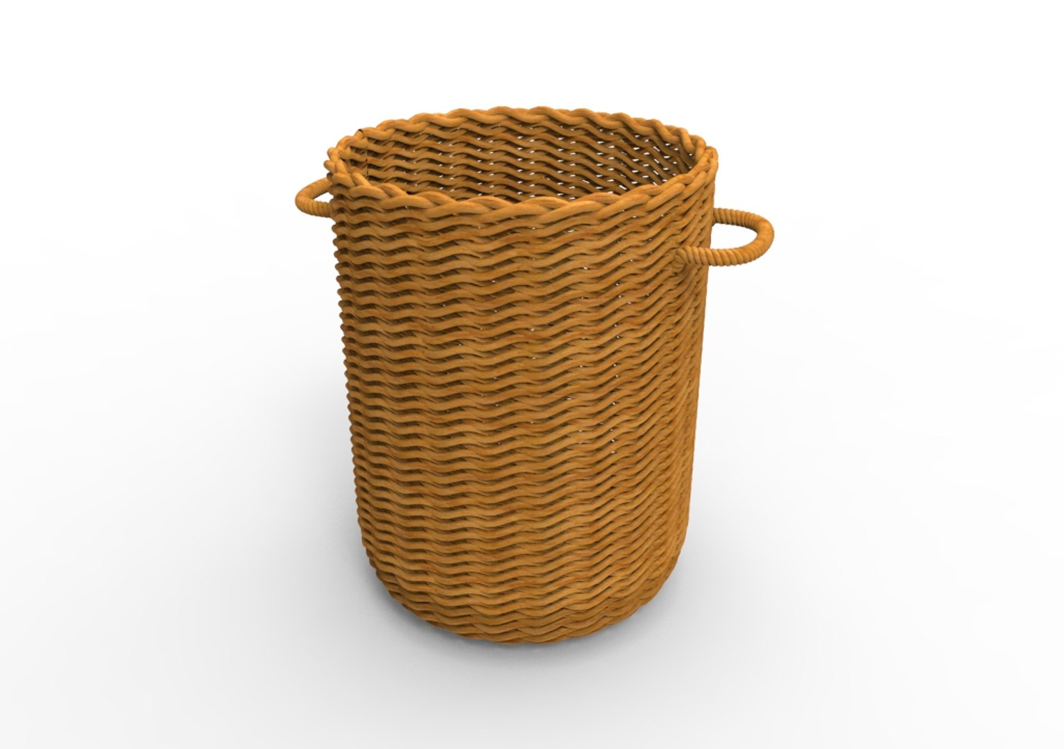 wicker basket 3d model