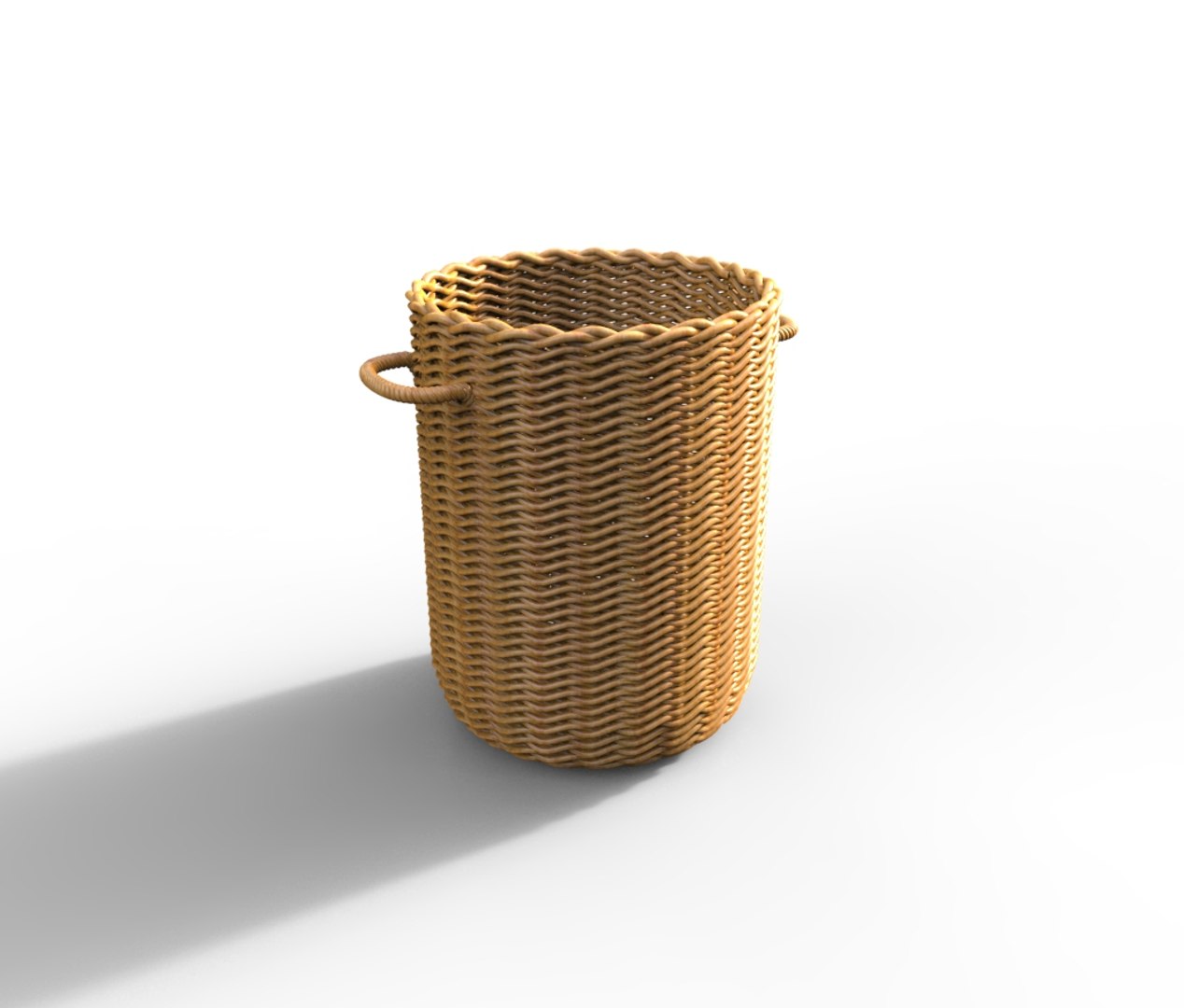 wicker basket 3d model