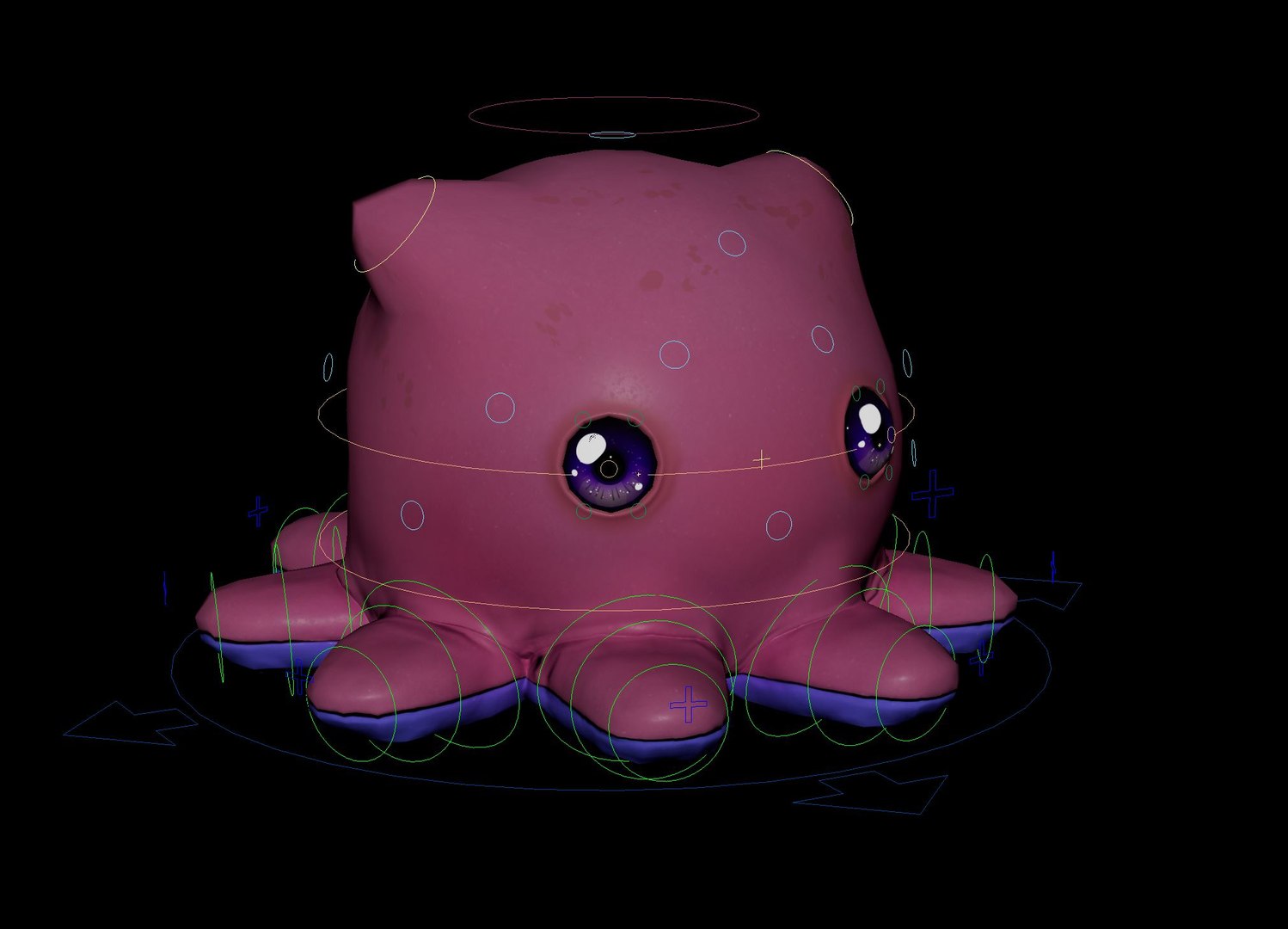 Cute Octopuss 1 - Animated Model - TurboSquid 2110043