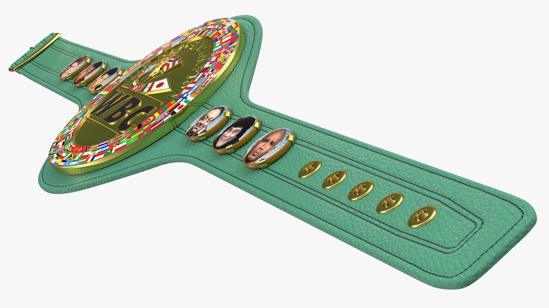 Wbc Championship Boxing Belt 3D Model - TurboSquid 1472477