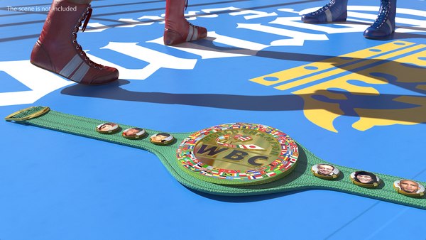 modelo 3d Cinturón de boxeo del campeonato del CMB - TurboSquid 1472477