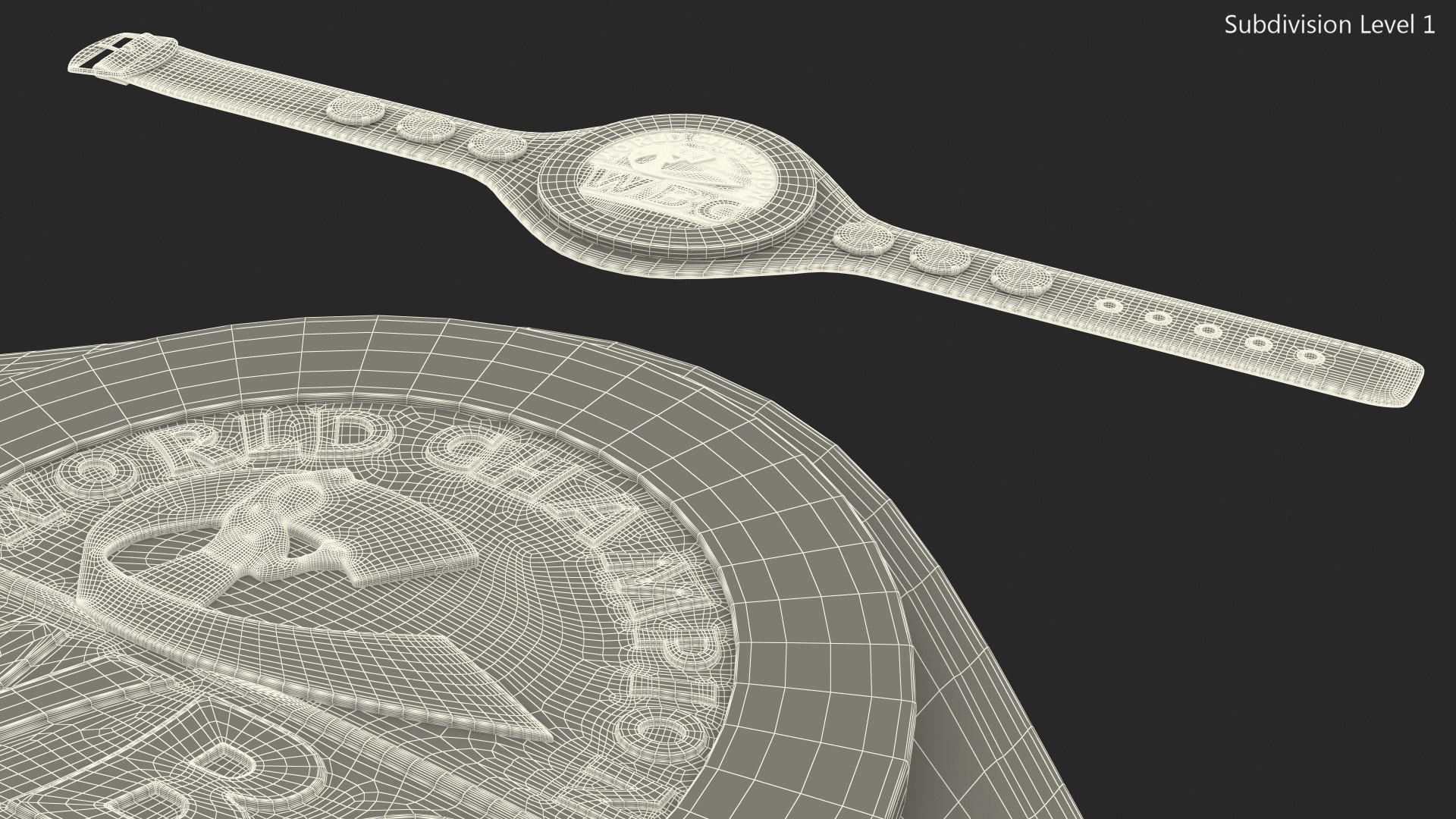 Wbc Championship Boxing Belt 3D Model - TurboSquid 1472477