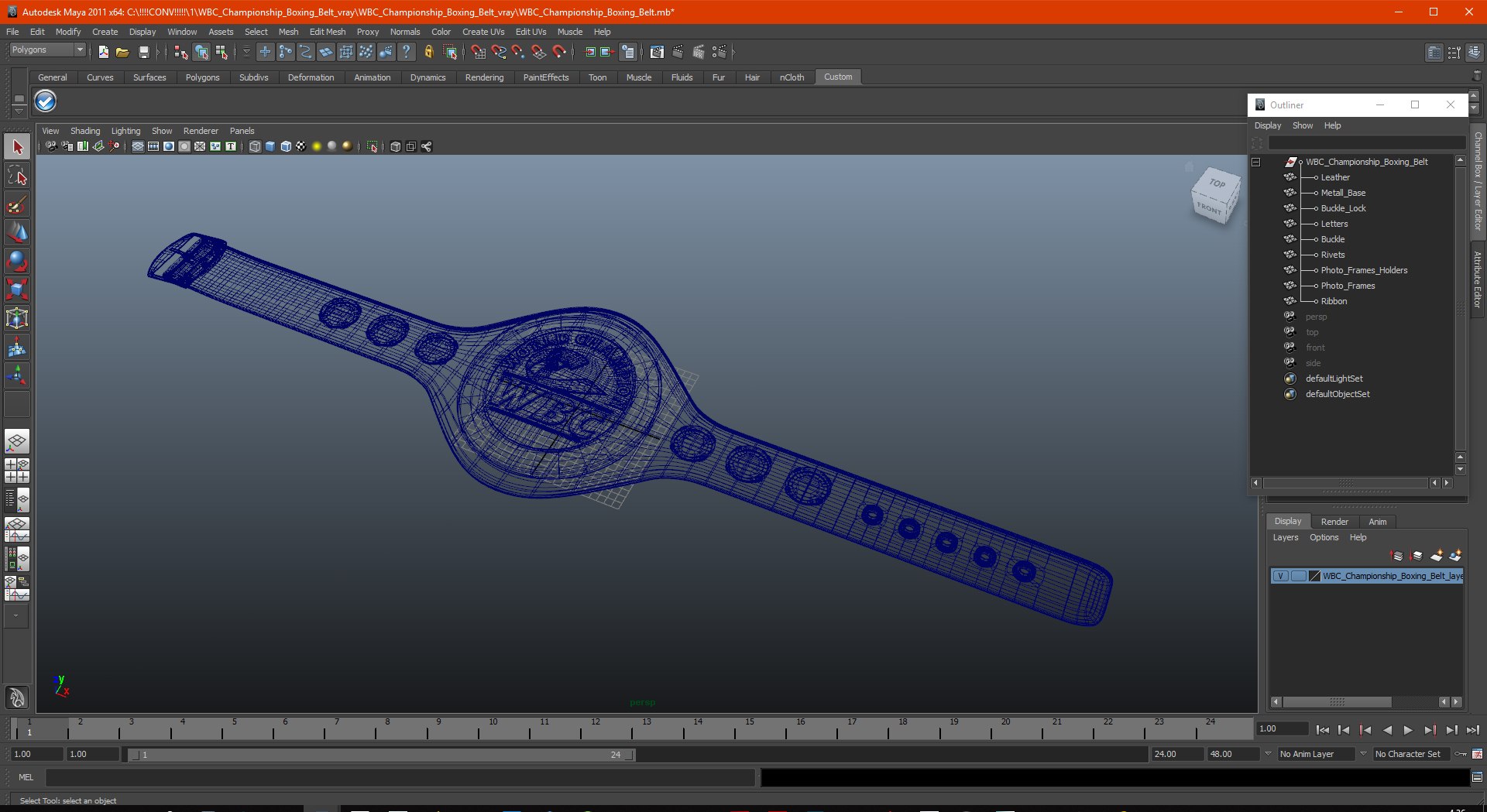 Wbc Championship Boxing Belt 3D Model - TurboSquid 1472477